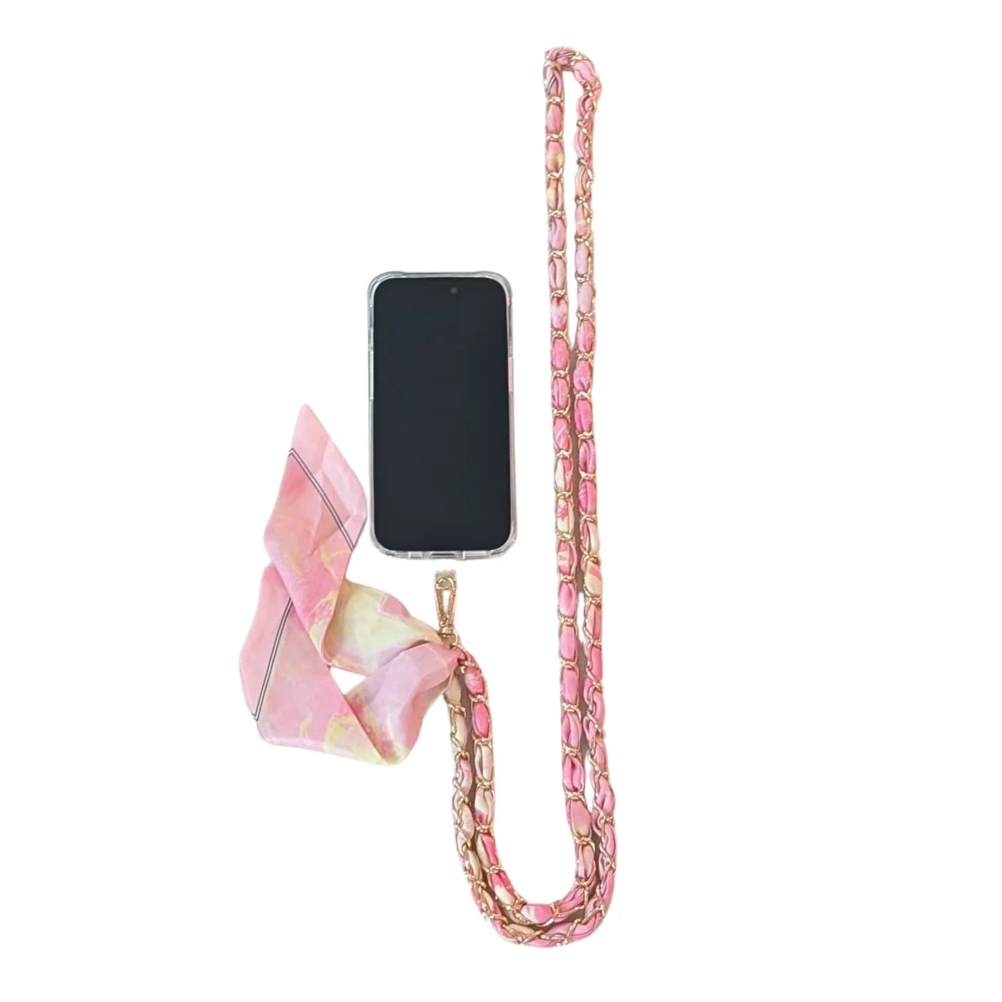 Pink Champagne Crossbody Phone Chain – The Perfect Pair Sensology