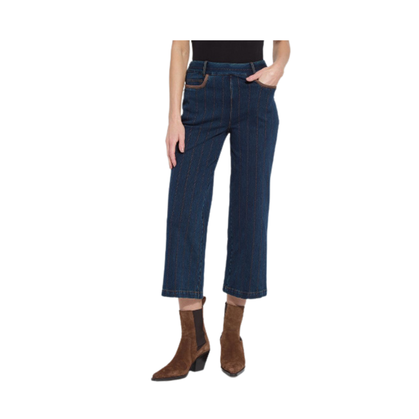 Landon Embroidered Wide Leg Denim Pant- Indigo – The Perfect Pair Sensology